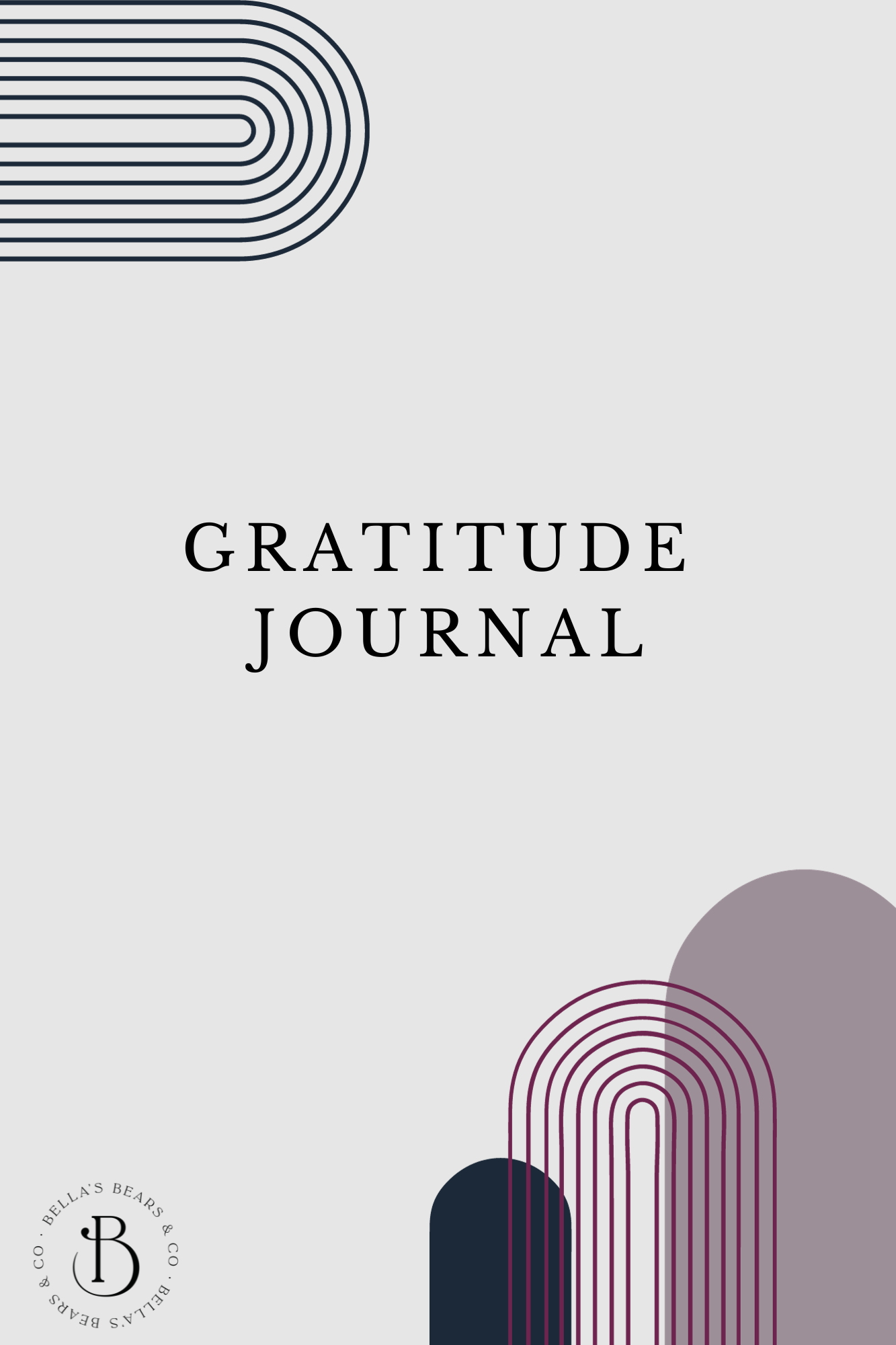 Gratitude Journal - Hard copy – Bella's Bears & Co.